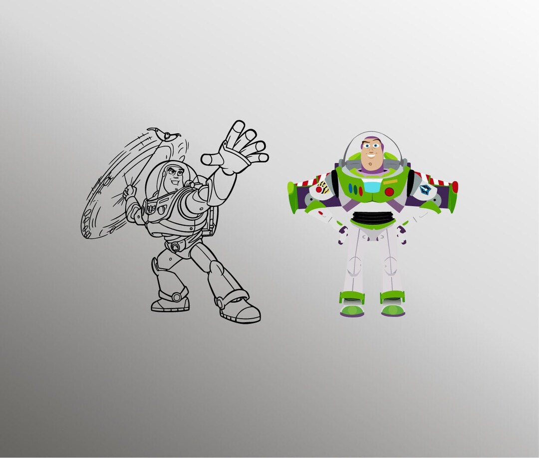 Toy Story Svg Buzz Svg Toy Story Silhouette Cartoon Svg - Etsy