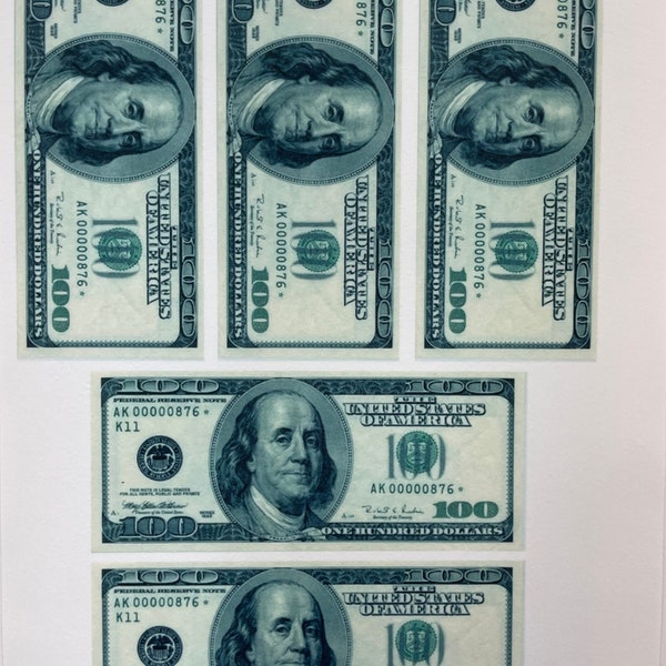 Mini 100 Dollar Bills - Etsy
