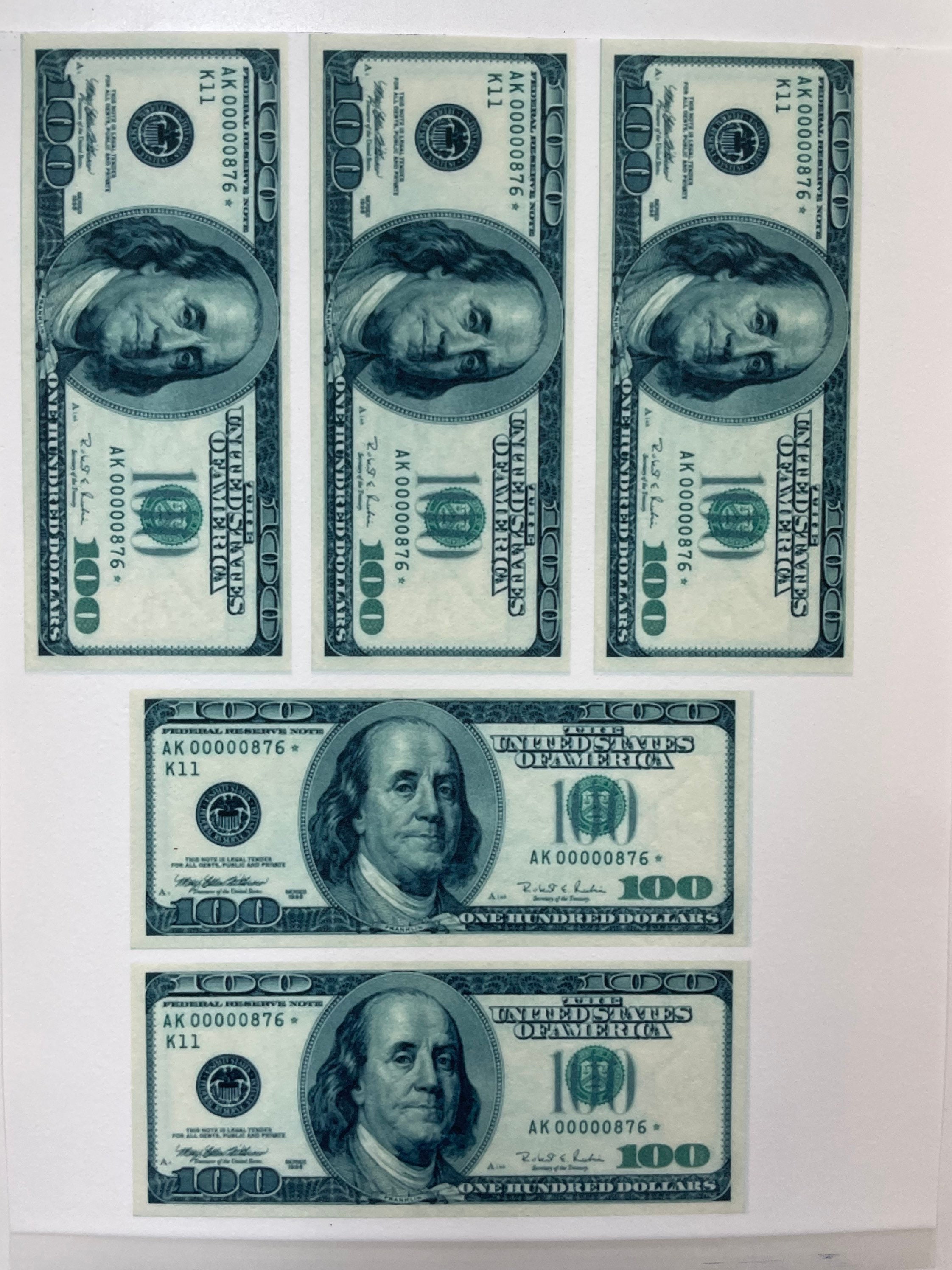 100 Dollar Bill Edible Image, Bill Edible Images, Edible Images, Edible ...