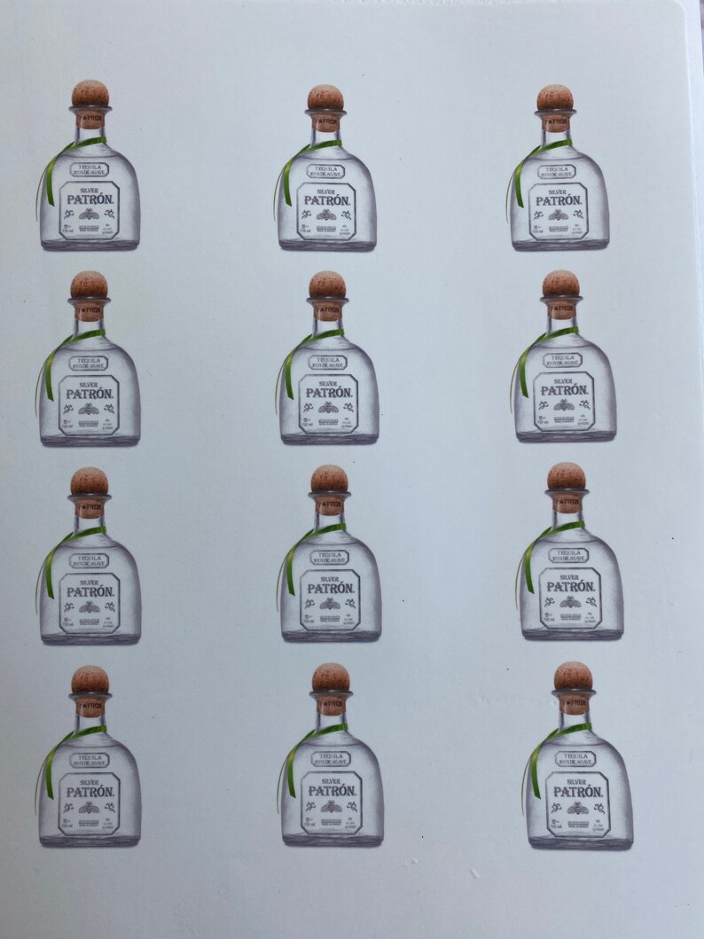 Patron Edible Images, Patron Cupcake Toppers, Patron Cake, Patron - Etsy