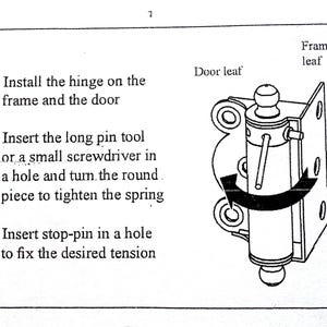 Brushed Nickel Finished Brass Half Surface Spring Door Hinge With Ball ...