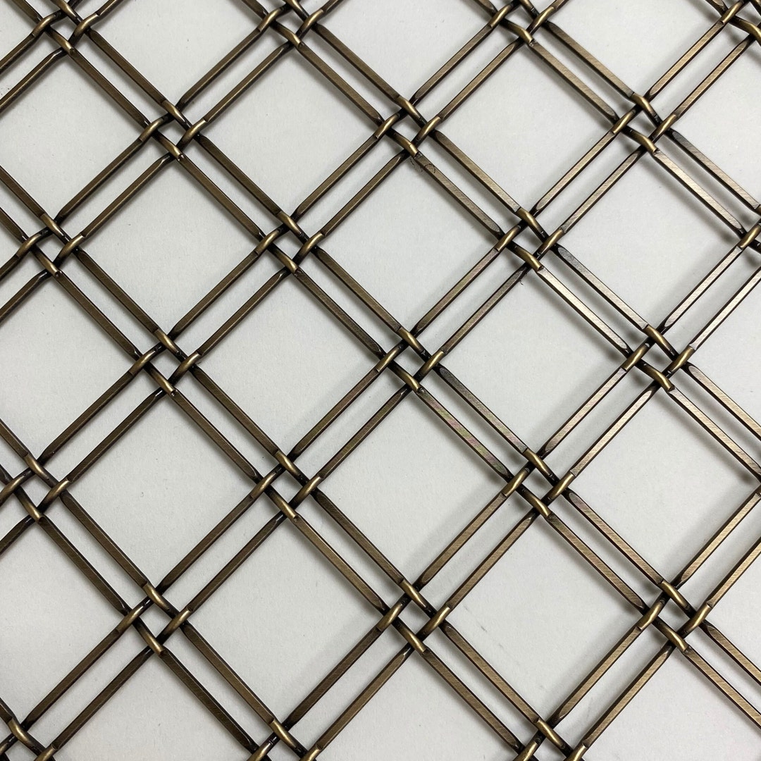 Wire Mesh 16" X 41.5" Antique Brass Furniture and Creative Grille Mesh ...