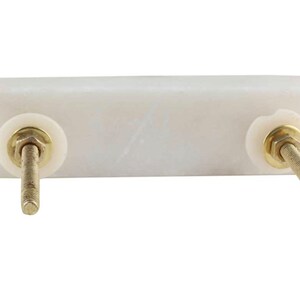 Brass Cross Cabinet White Marble Drawer Pull, Modern Cabinet Hardware ...
