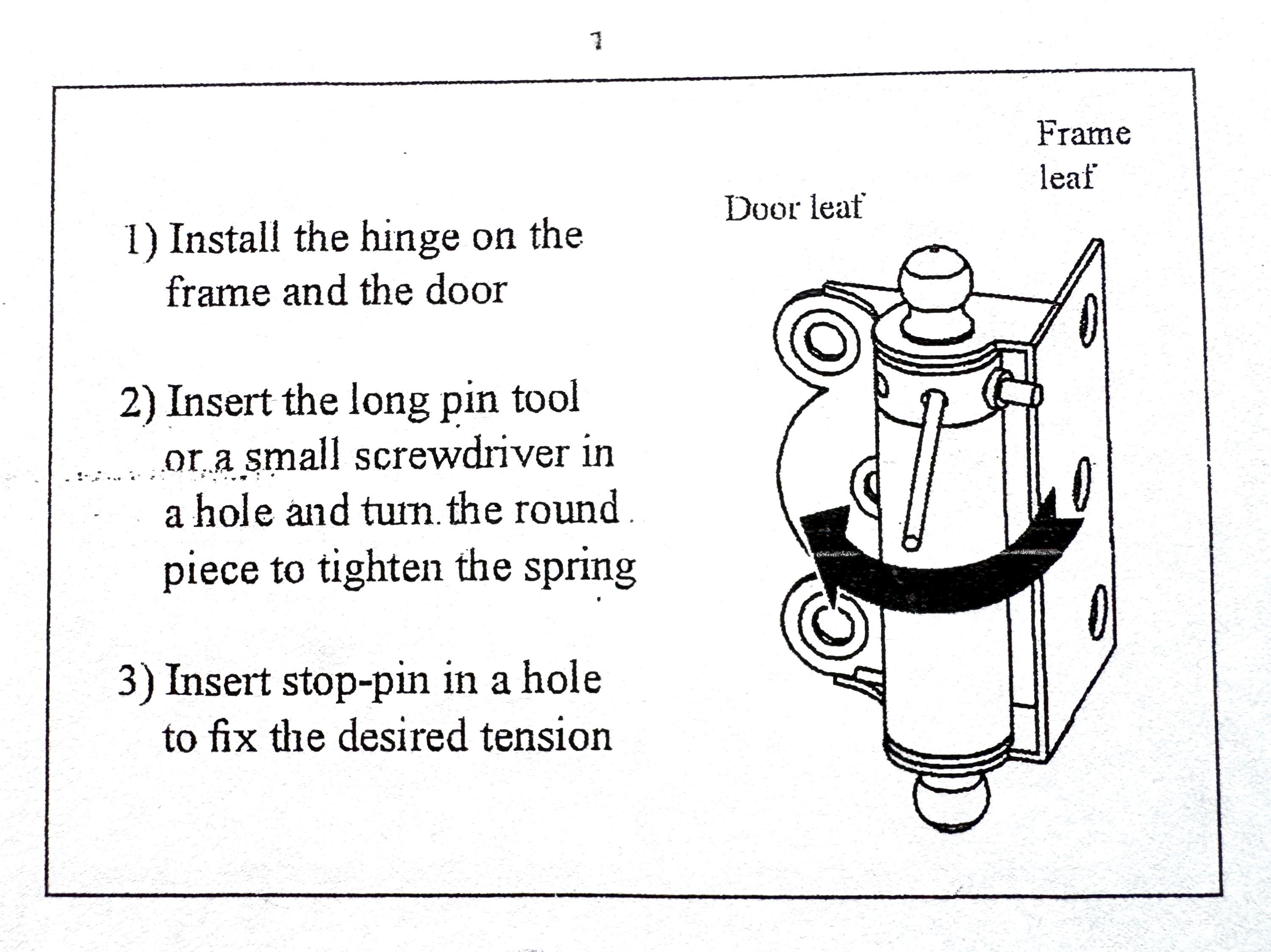 Oil Rubbed Bronze Finished Brass Half Surface Spring Door Hinge With ...