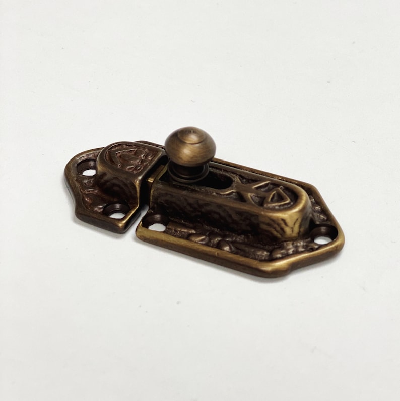 Antique Brass Victorian Latch Cabinet Hardware Farmhouse - Etsy