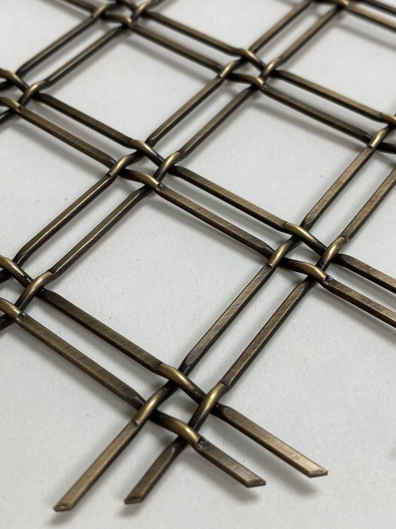 Wire Mesh 16" X 41.5" Antique Brass Furniture and Creative Grille Mesh ...