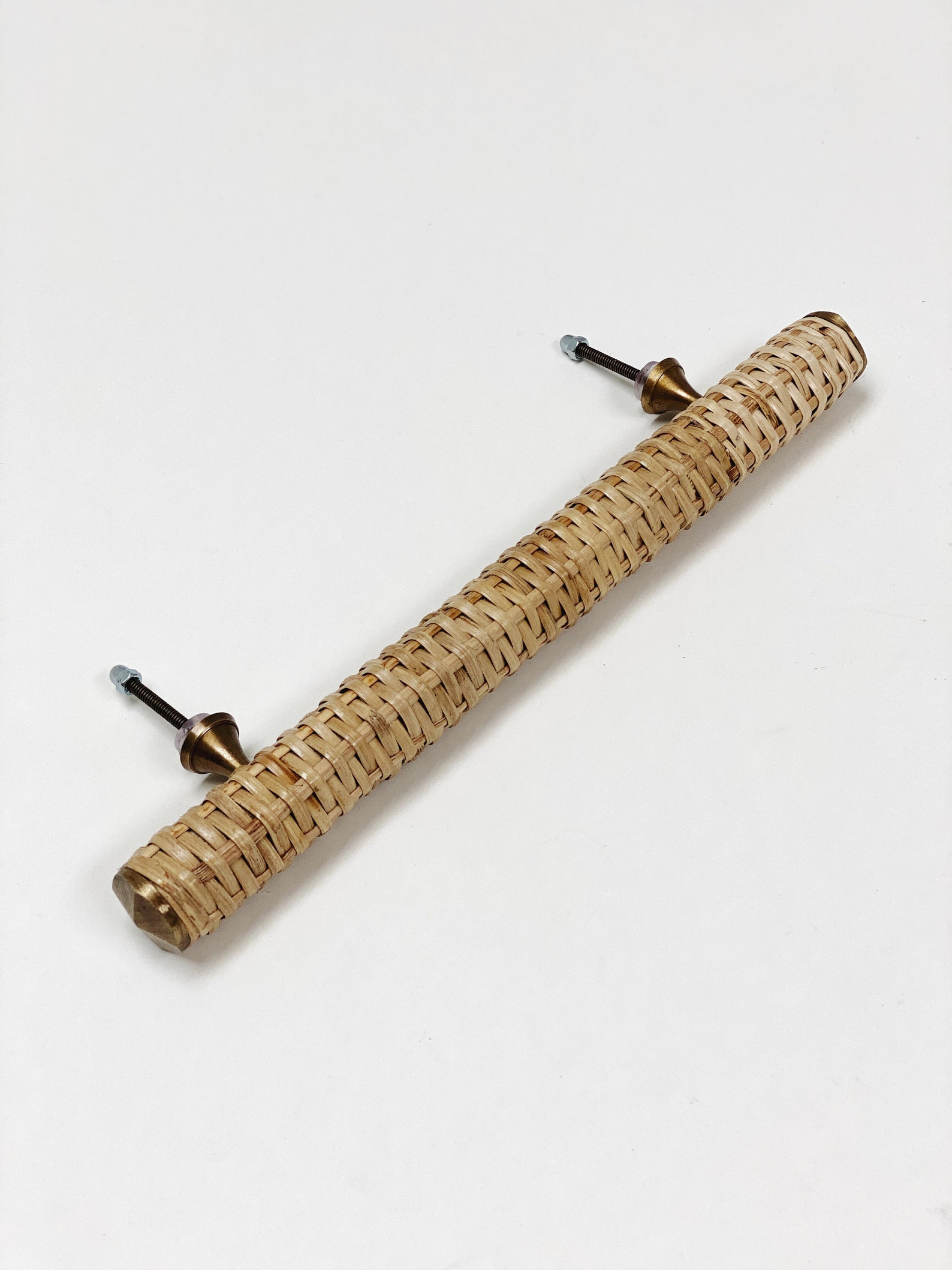 Natural Big Round Rattan Cabinet Handles Drawer Pull Cabinet Handle ...