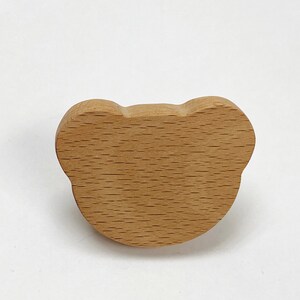 Wooden "bear" Cabinet Knob, Cabinet Hardware Wood Farmhouse Drawer Pull ...