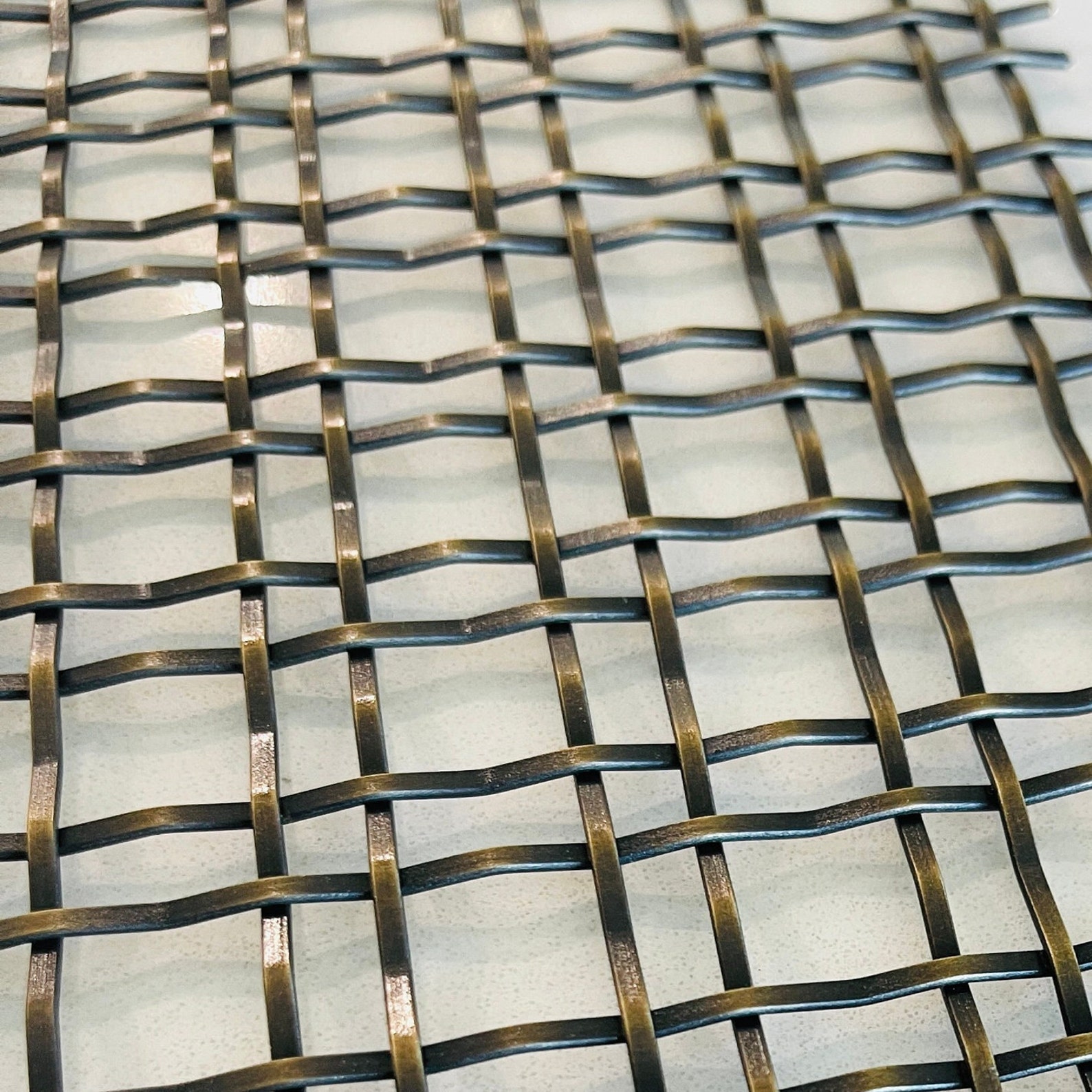 Wire Mesh Antique Brass Plated Furniture and Creative Grille Mesh HAB ...