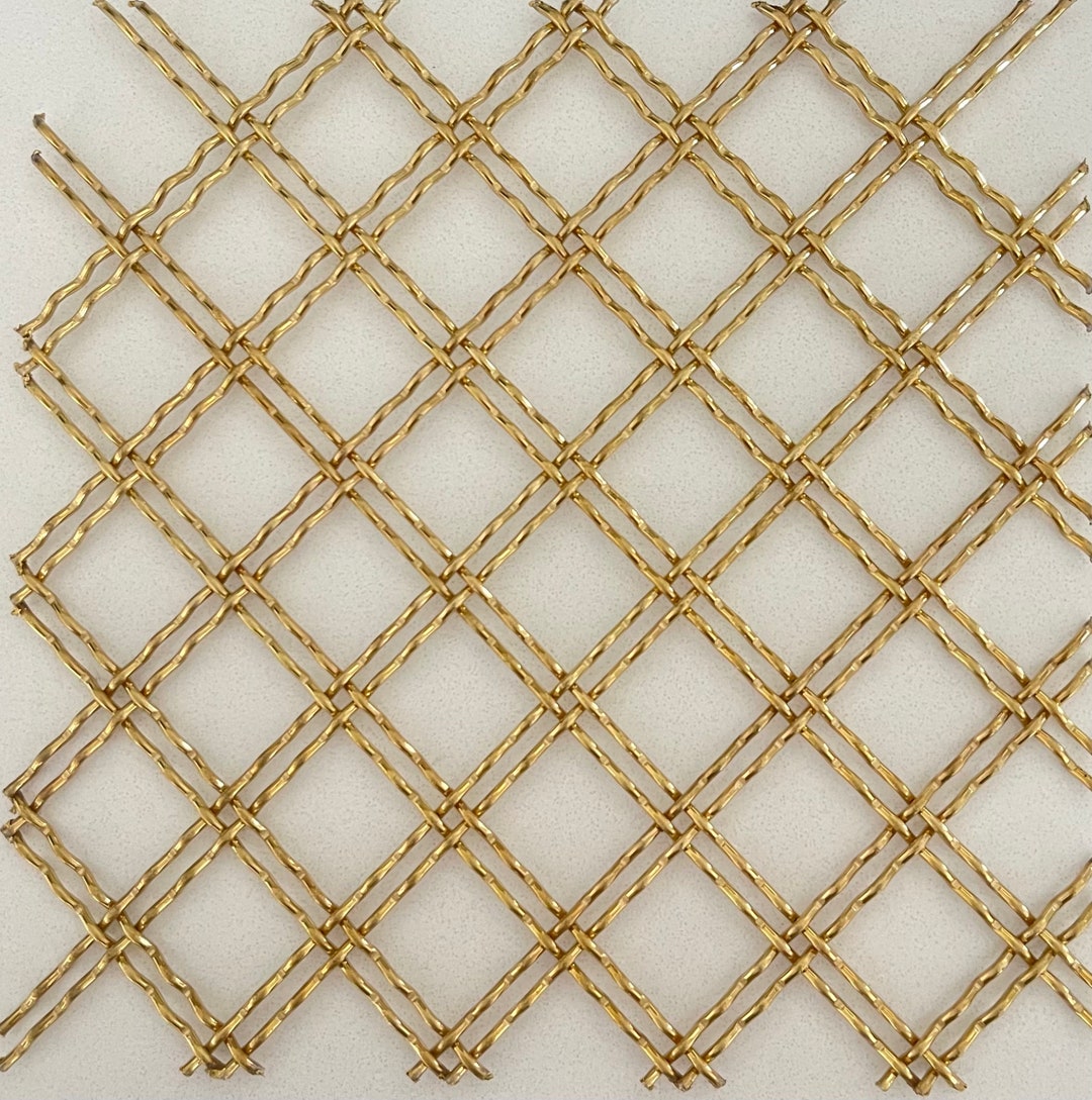 Wire Mesh Satin Brass Furniture and Creative Grille Mesh JB - Etsy