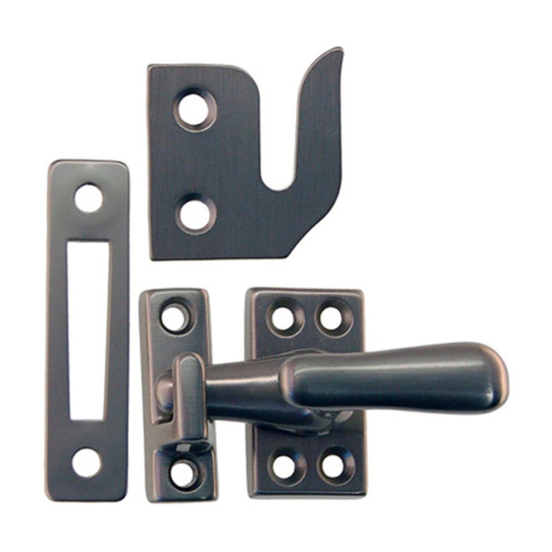 Classic Solid Brushed Nickel Casement Window Latch W Three Strikes - Etsy