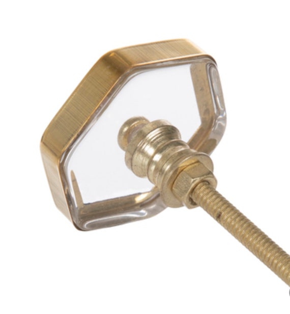 Perillas De Gabinete De Lucita Perilla De Flor Negra Con Tornillo,