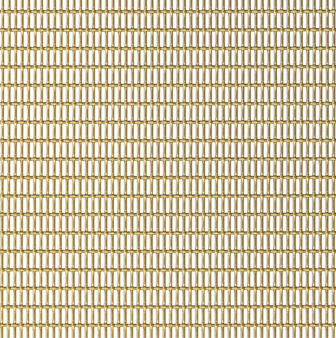 Satin Brass Woven Wire Mesh Architectural Furniture Grille - "style A ...