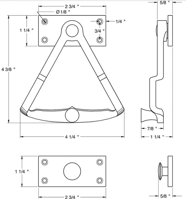 Dutch Door Quadrant Lock in Antique Brass - Etsy