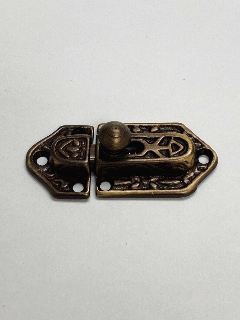 Antique Brass Victorian Latch Cabinet Hardware Farmhouse - Etsy