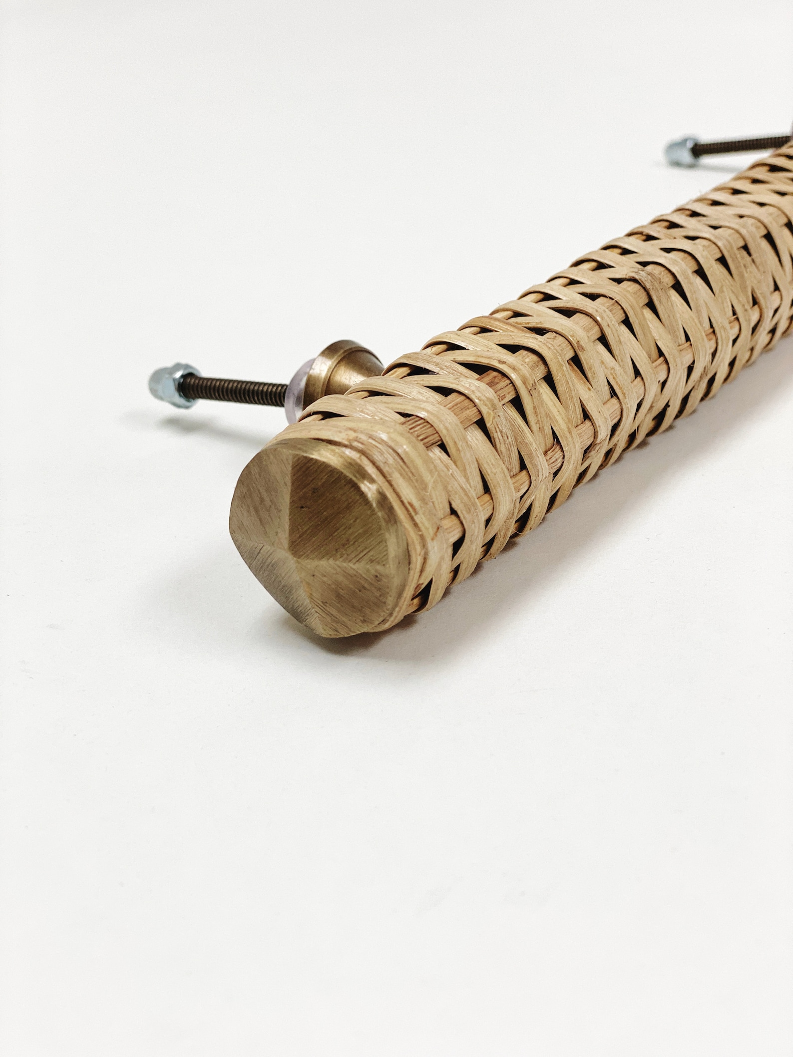 Natural Big Round Rattan Cabinet Handles Drawer Pull Cabinet Handle ...