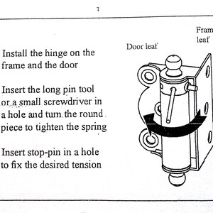 Antique Brass Finish Brass Half Surface Spring Door Hinge With Ball ...