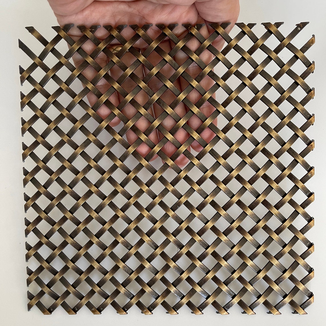 Wire Mesh Antique Brass Furniture and Creative Grille Mesh TAB - Etsy
