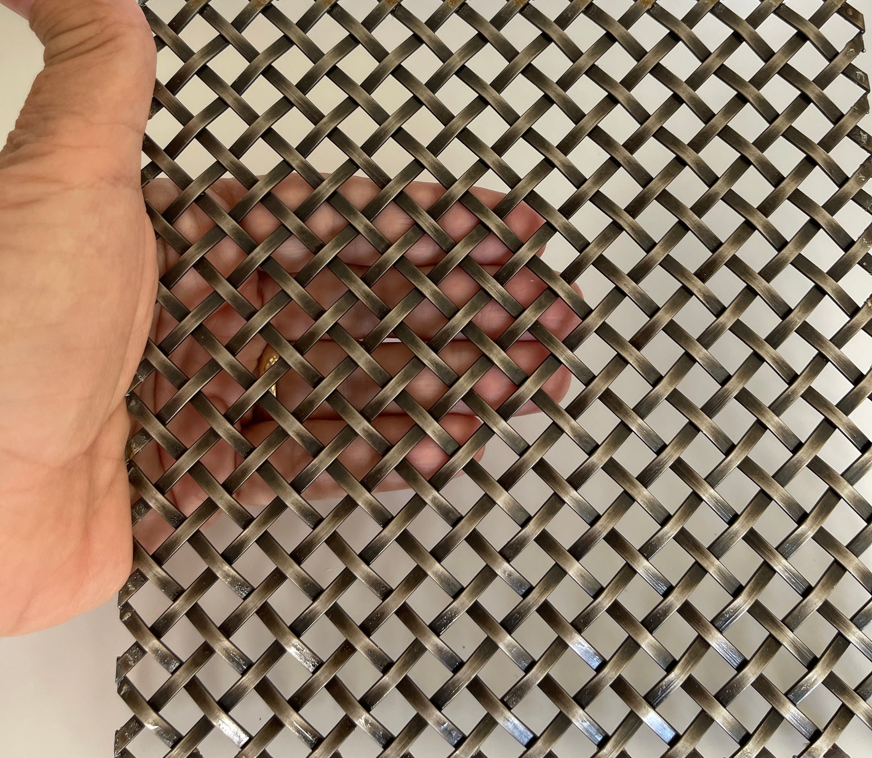 Wire Mesh Antique Nickel Furniture and Creative Grille Mesh TAB - Etsy
