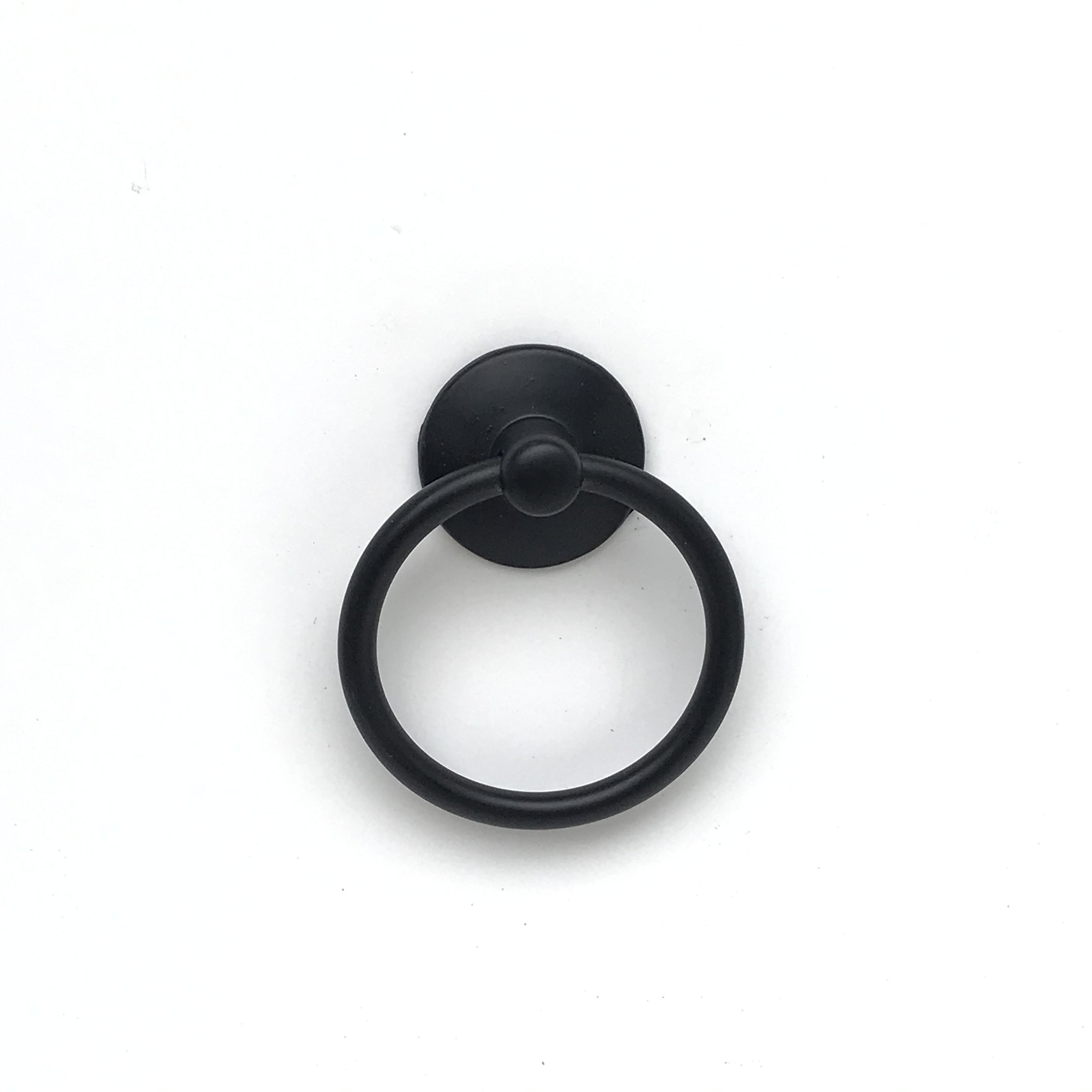 Ring Pull Matte Black Cabinet Knob Cabinet Drawer Pull | Etsy