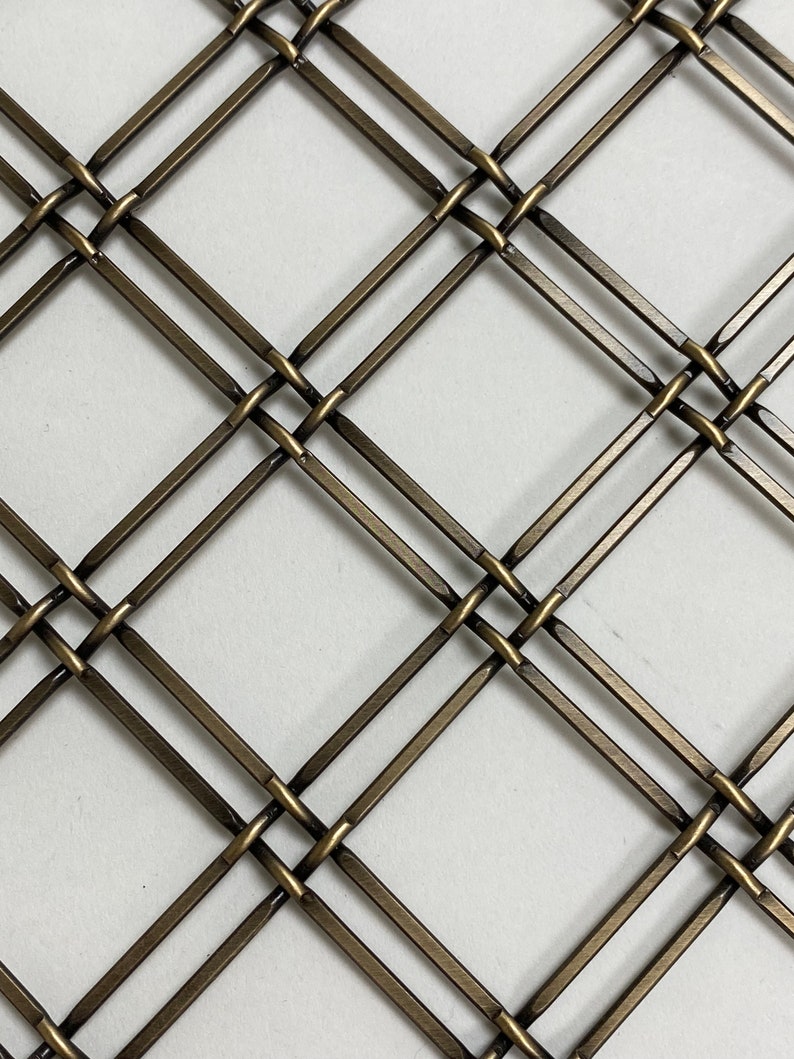 Wire Mesh 16" X 41.5" Antique Brass Furniture and Creative Grille Mesh ...