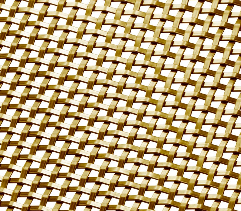 Wire Mesh Satin Brass Furniture and Creative Grille Mesh Style B001SB ...