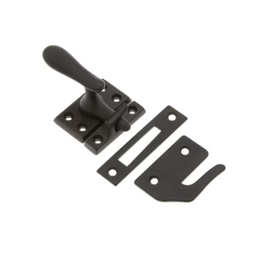Casement Window Latch With 3 Strikes | Oil Rubbed Bronze - Etsy