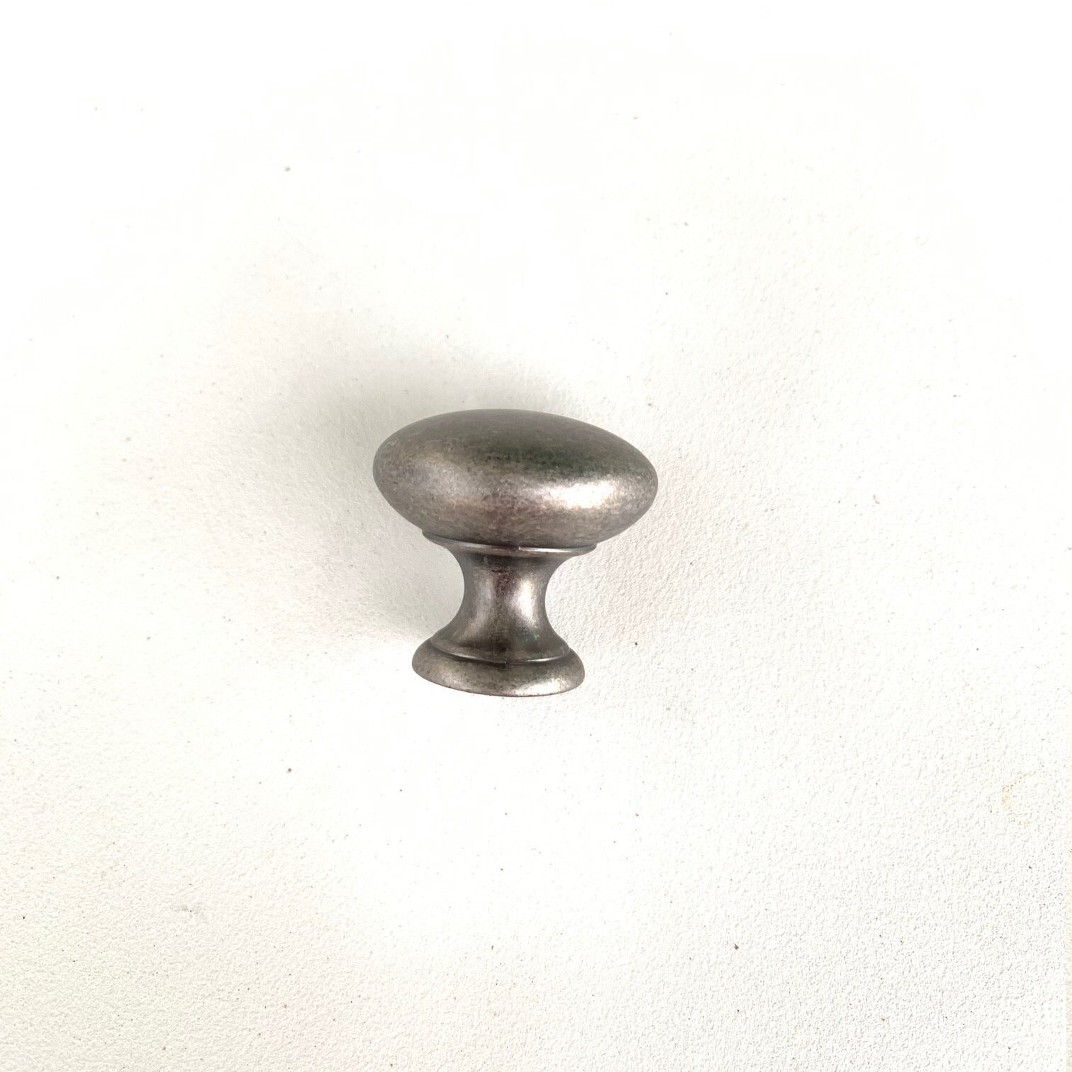 Antique Silver Ara Round Cabinet Knob Modern | Etsy