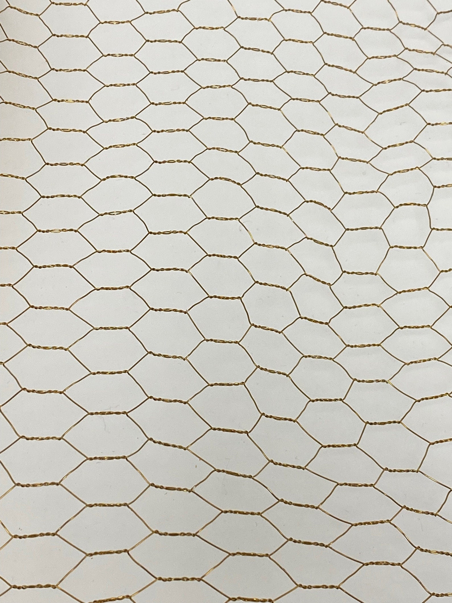 Gold Chicken Wire Netting Galvanized Hexagonal Mesh, DIY Craft Decor ...