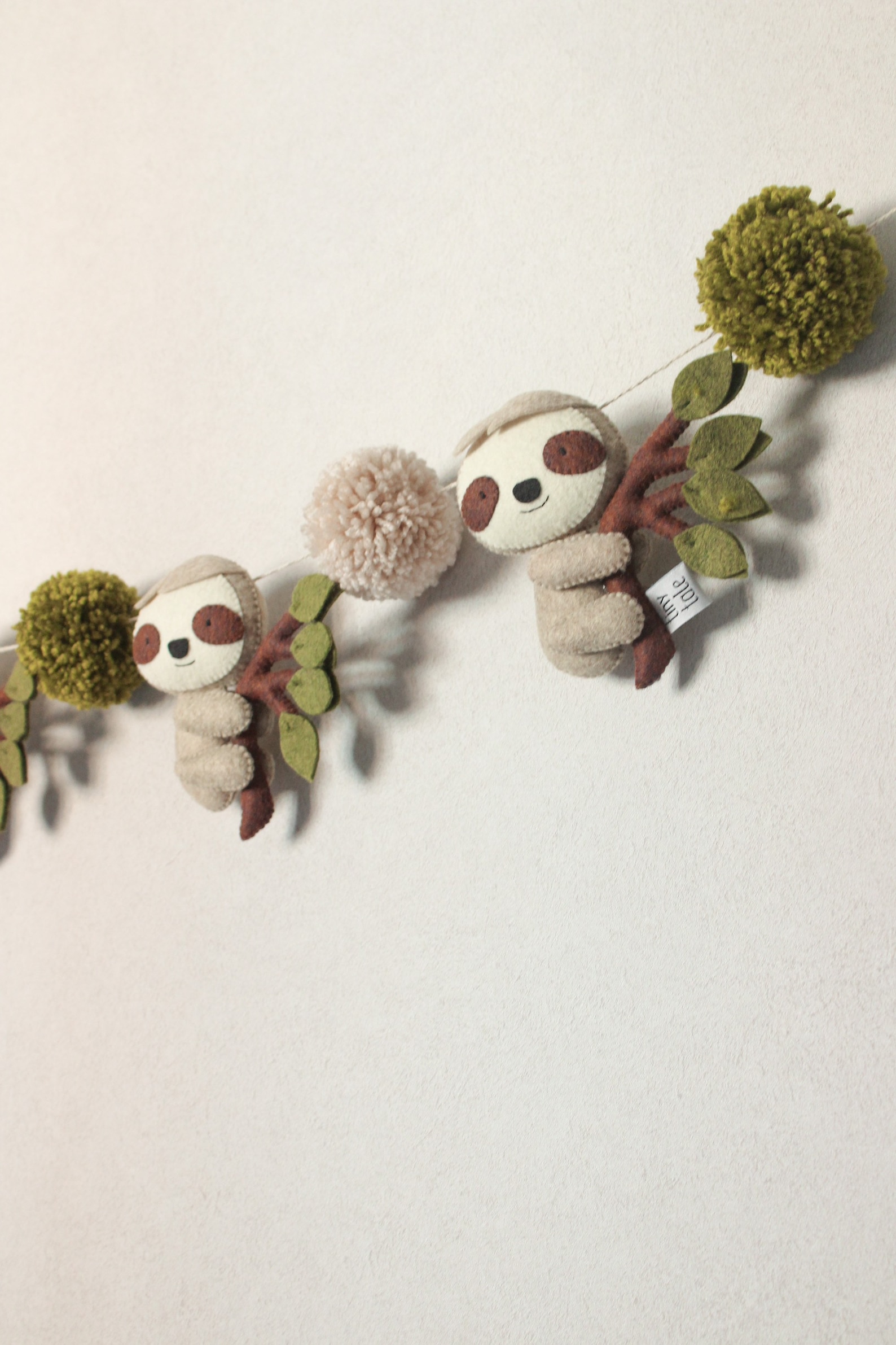 Baby sloth garland Sloth wall decor Sloth ornament Party | Etsy
