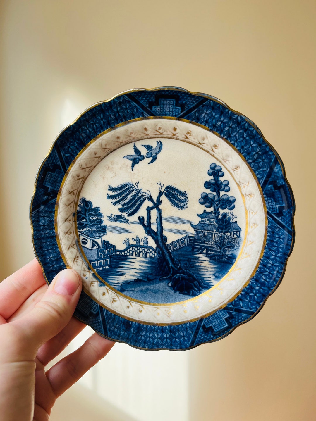 Booths Real Old Willow Plates - Etsy