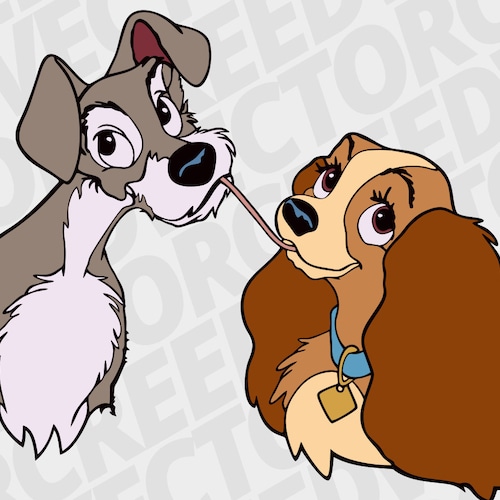 Lady and the Tramp Cutting File Printable SVG File for Cricut | Etsy