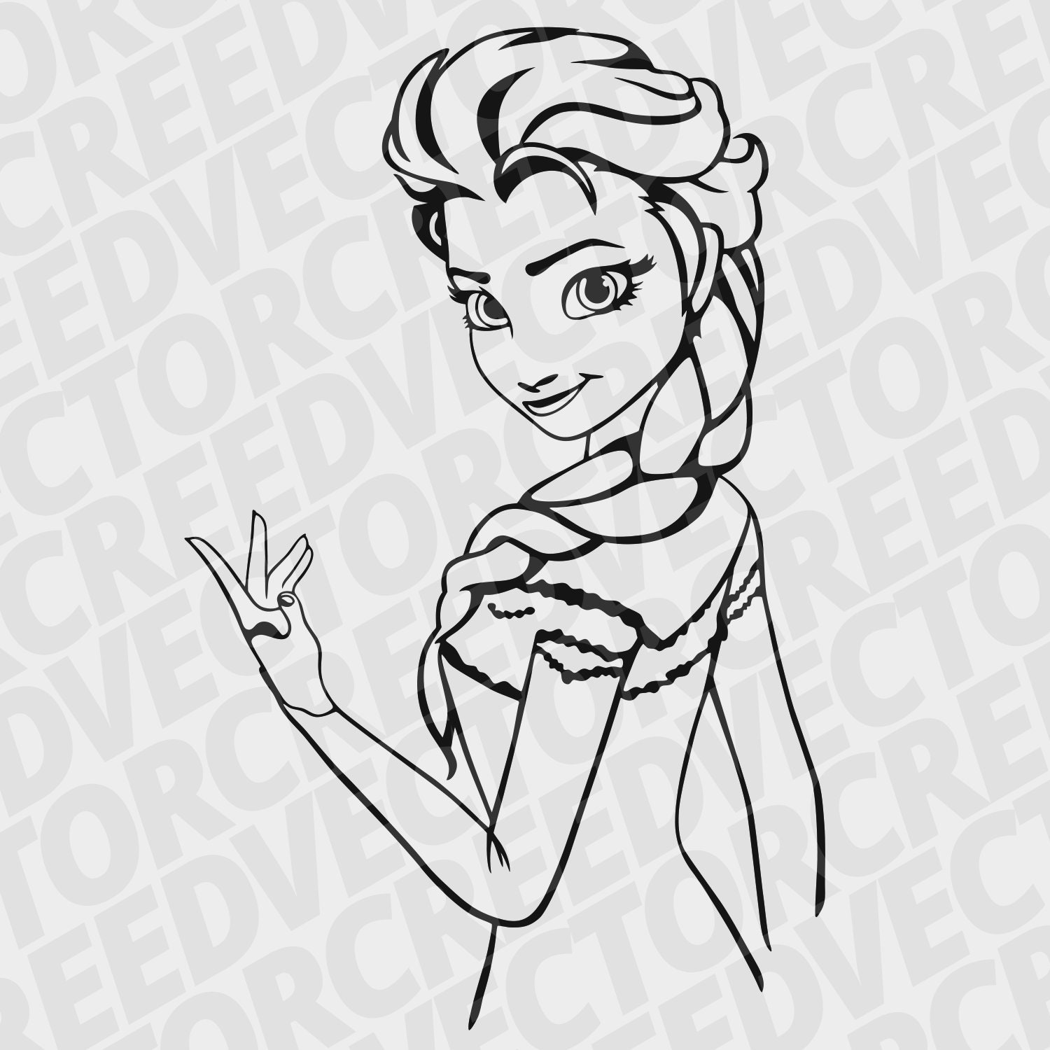 Frozen Svg Frozen Princess Anna And Elsa Elsa Dxf Cricut Etsy