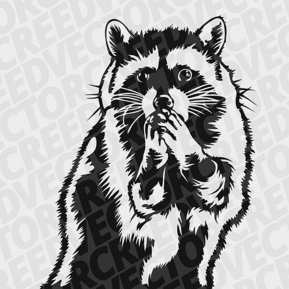 Raccoon Svg Raccoon Head Svg Wild Animals Clipart Printable | Etsy