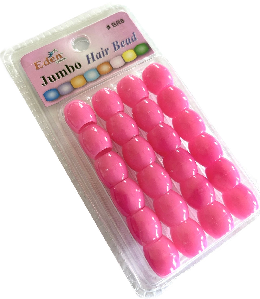 HOT PINK JUMBO Beads, Hair Beads, Beads for Braids, 24 Pc Set, Beads ...