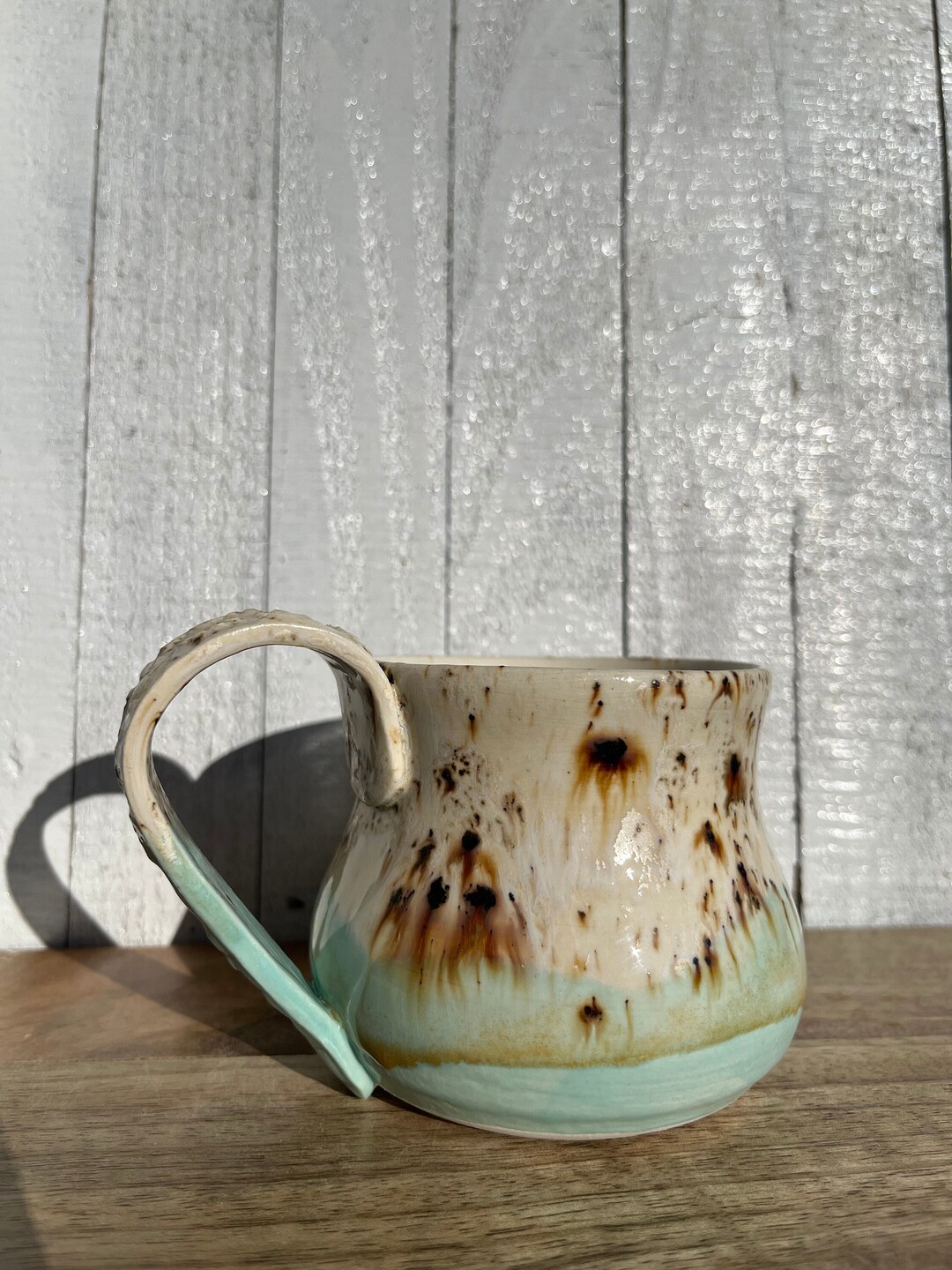 Porcelain Sea Mist Pottery Mug Seafoam 11 Oz. - Etsy