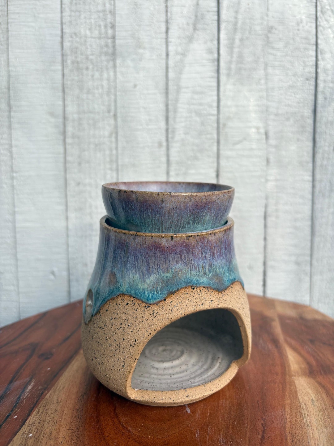 Handmade Pottery Tea Light Wax Warmer - Etsy