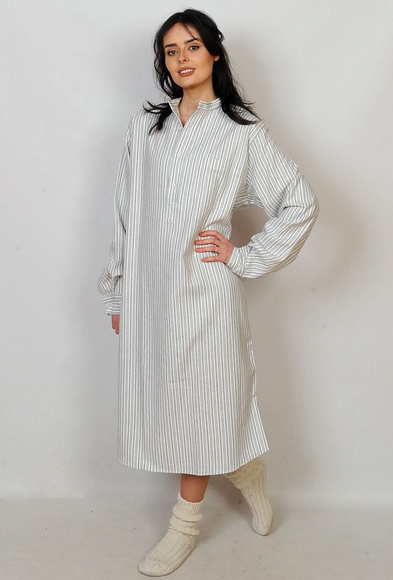 Ladies Cotton Flannel Nightshirt - Etsy