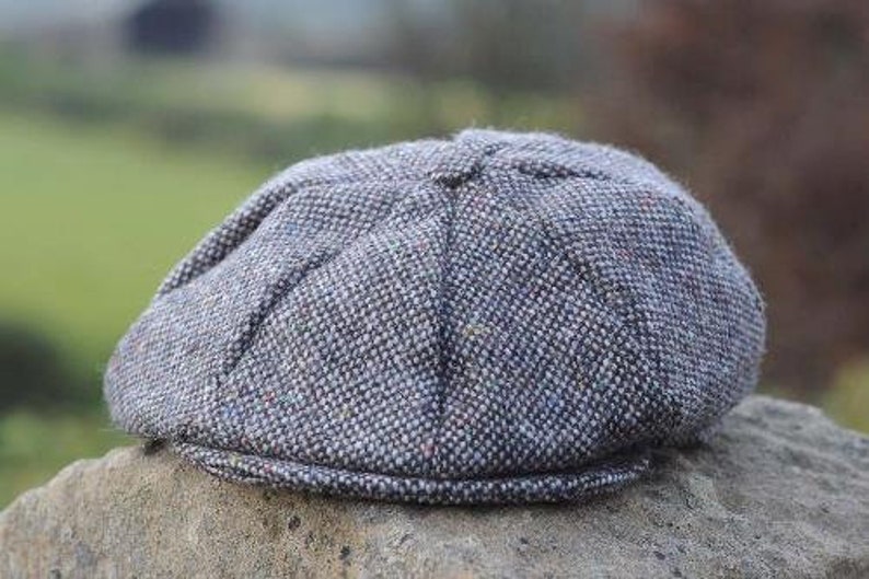 Traditional Irish Tweed Newsboy Flat Cap Charcoal Gray - Etsy