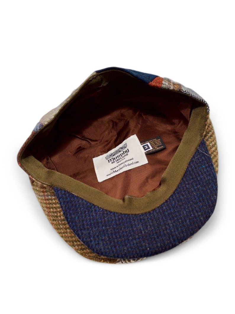 Traditional Irish Tweed Patchwork Flat Cap - Etsy