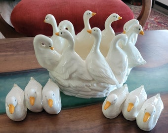 Porcelain Geese | Etsy