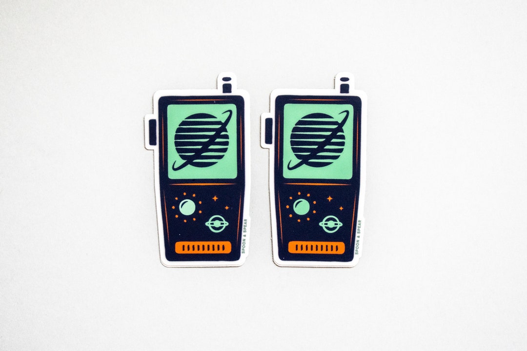 Space Walkie Talkie Sticker Set of 2 - Etsy
