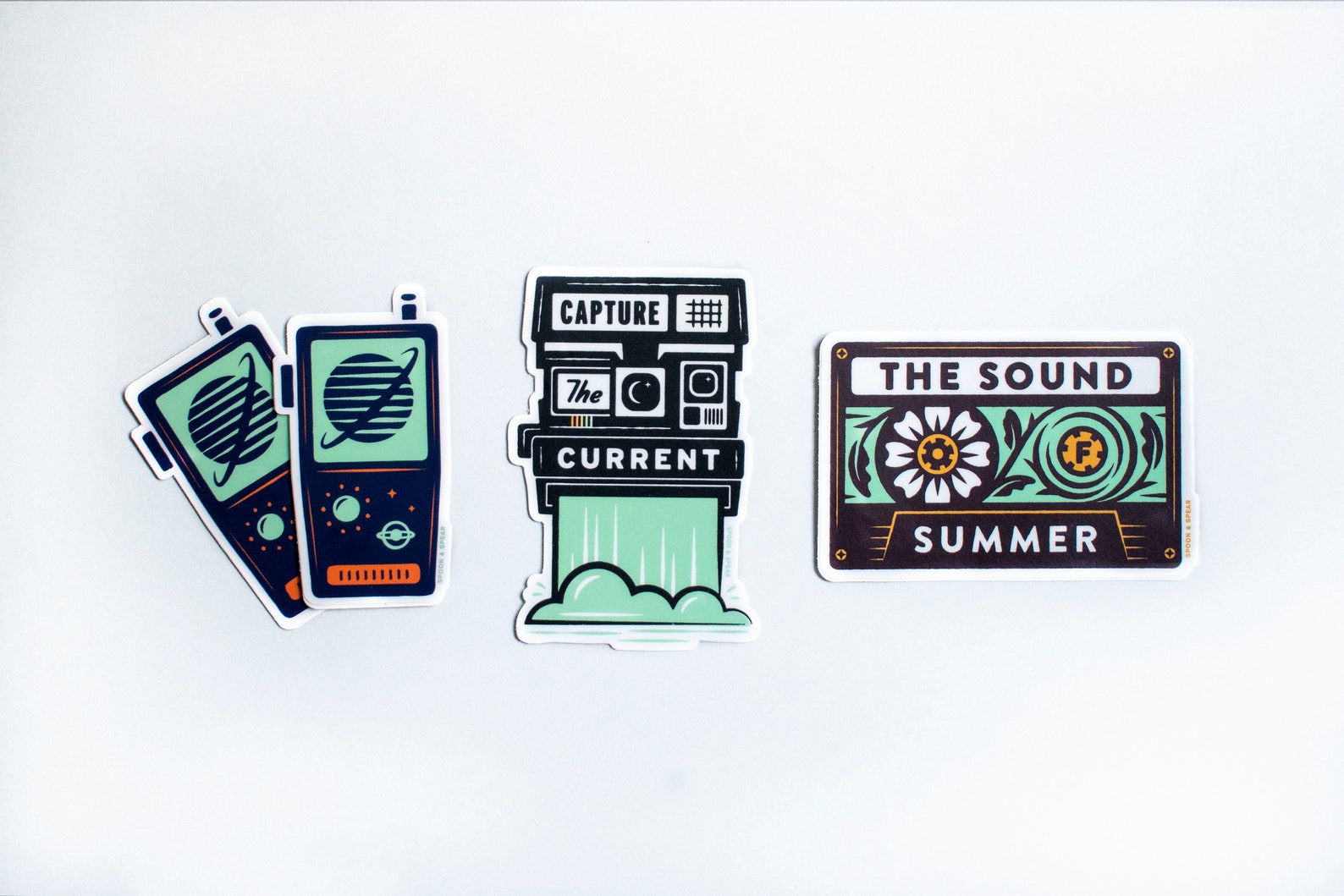 Space Walkie Talkie Sticker Set of 2 - Etsy
