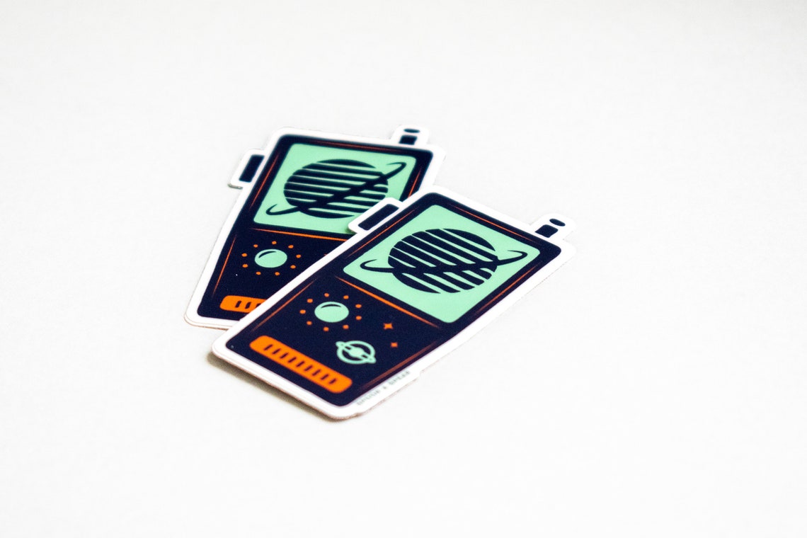 Space Walkie Talkie Sticker Set of 2 - Etsy