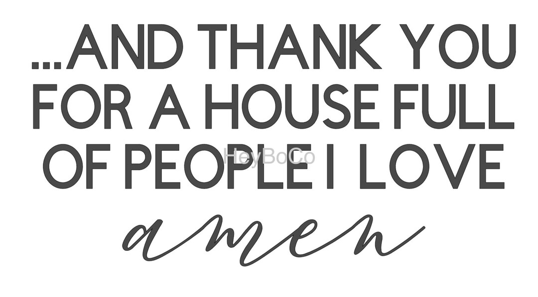 Thank You, Amen, PNG - Etsy