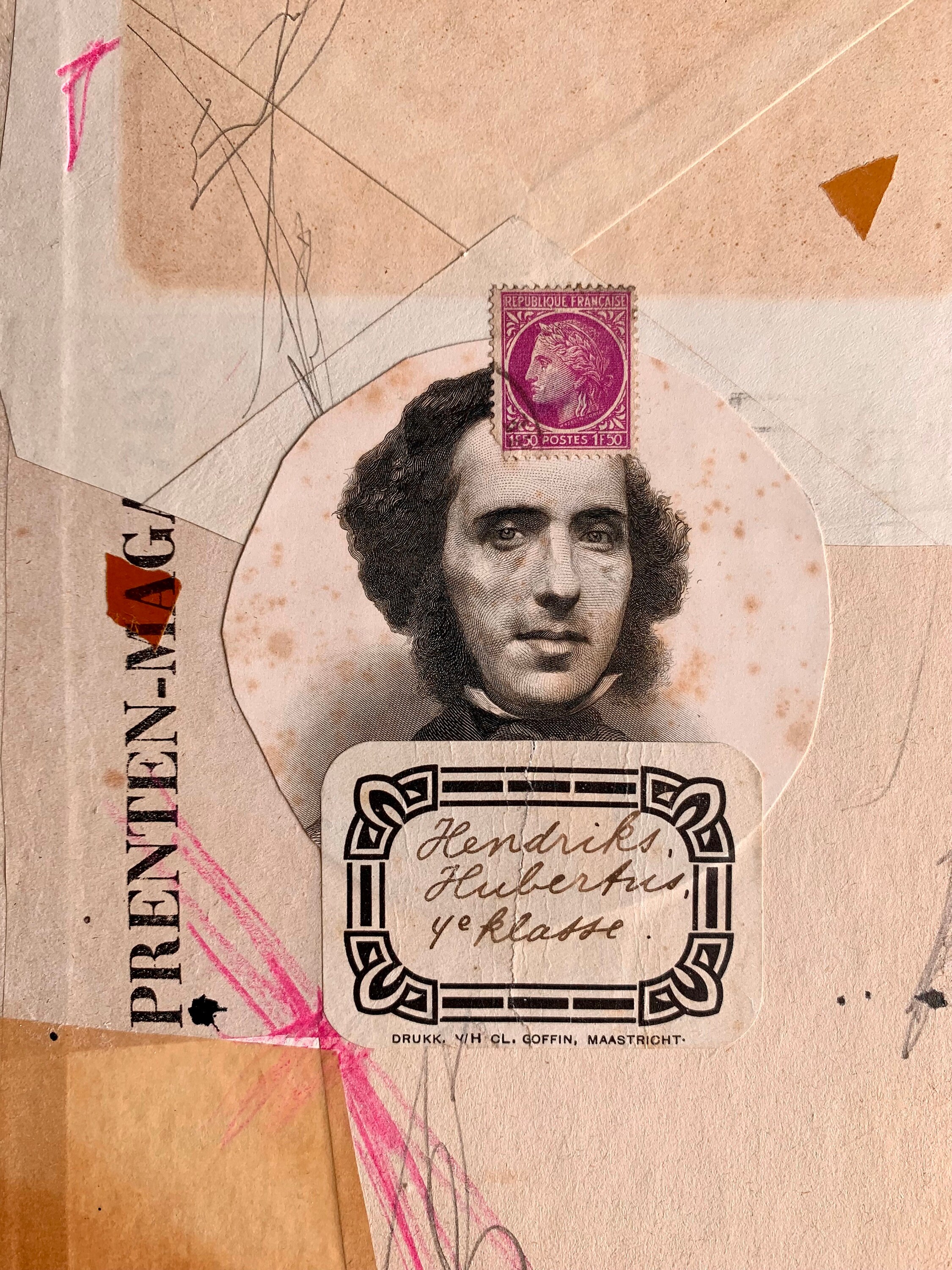 Collage ‘poet’ - Etsy