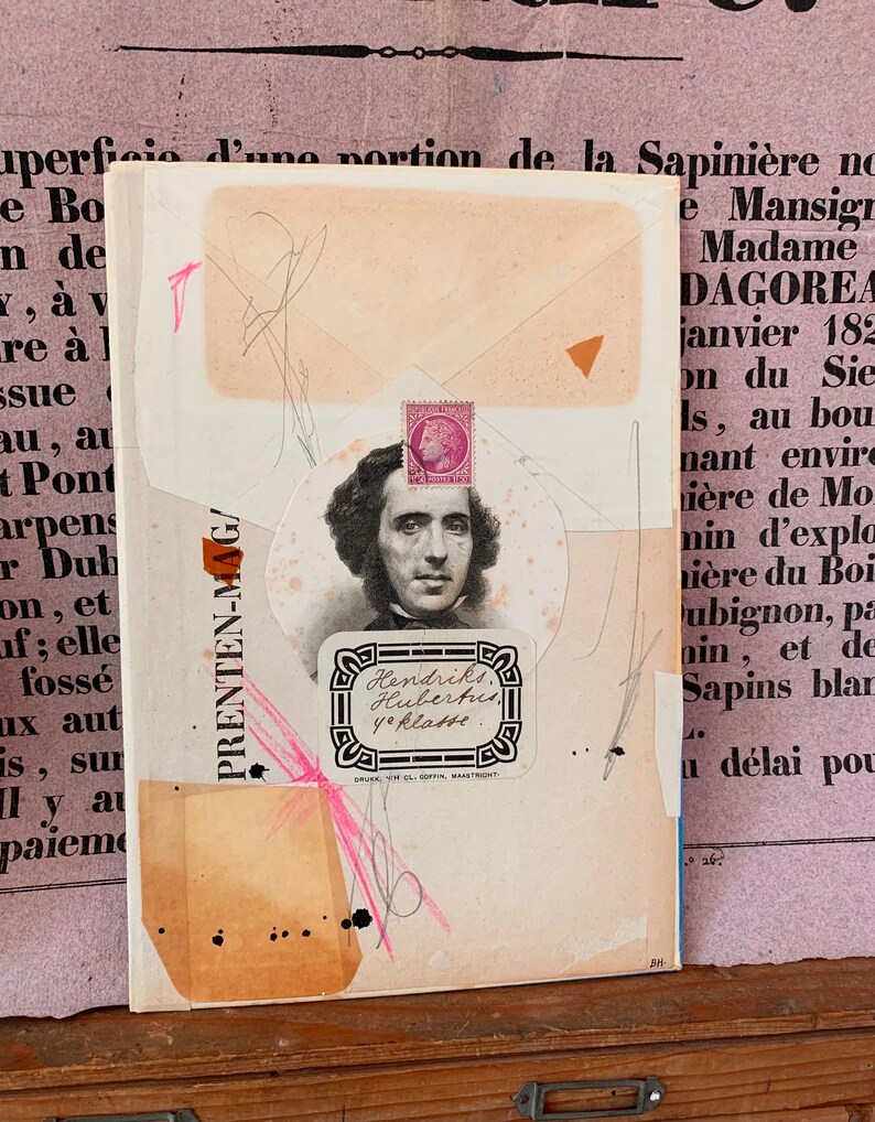 Collage ‘poet’ - Etsy