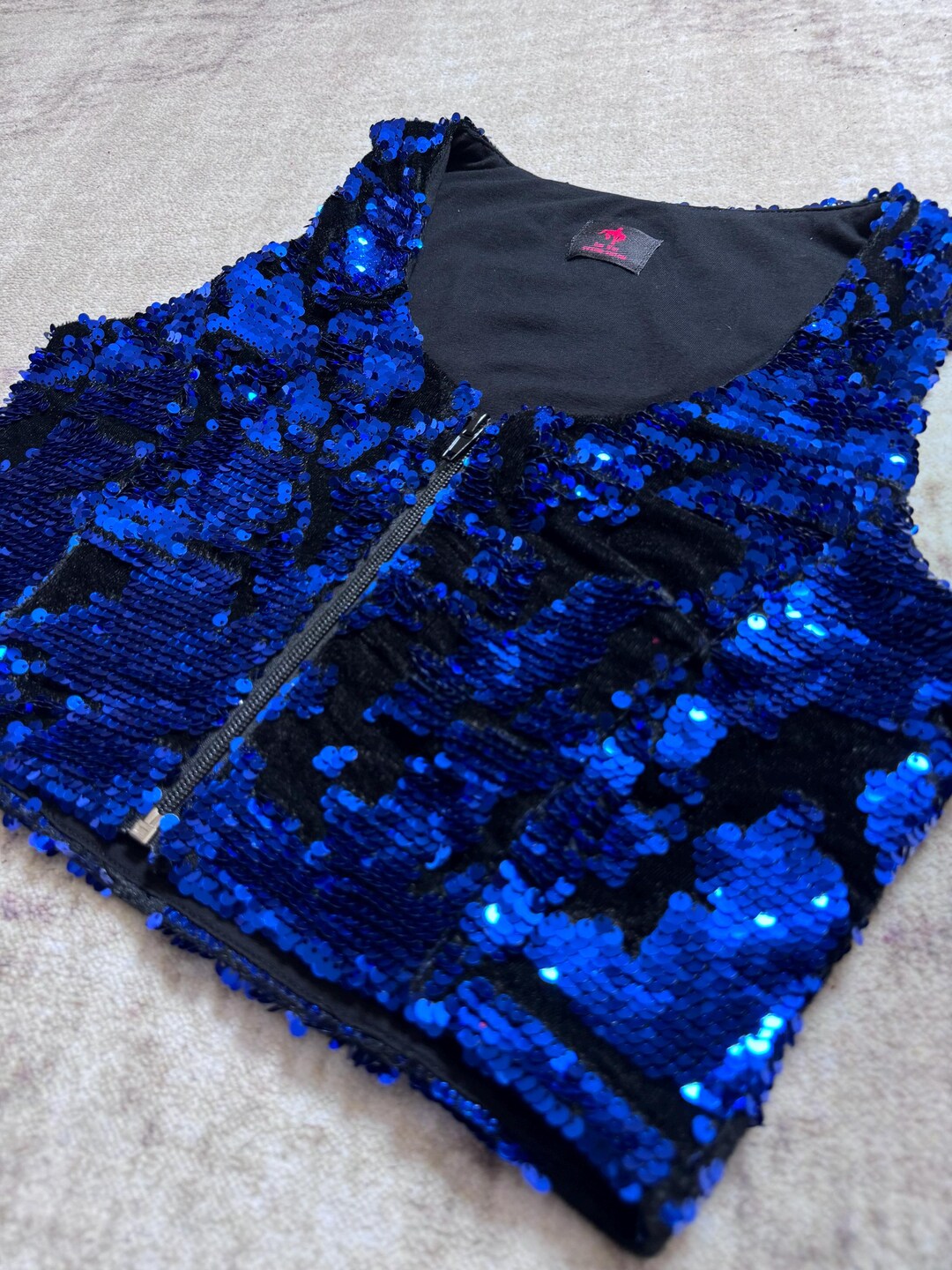 Western Show Vest - Western Cowgirl Show Shirt Royal Blue With Sequins ...