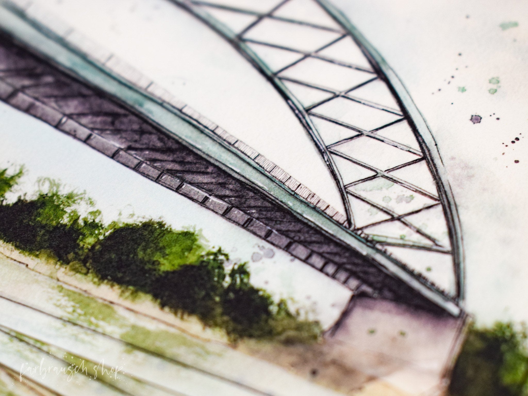 Poster | Art Print | "agnes Bernauer Bridge" | Straubing - Etsy UK
