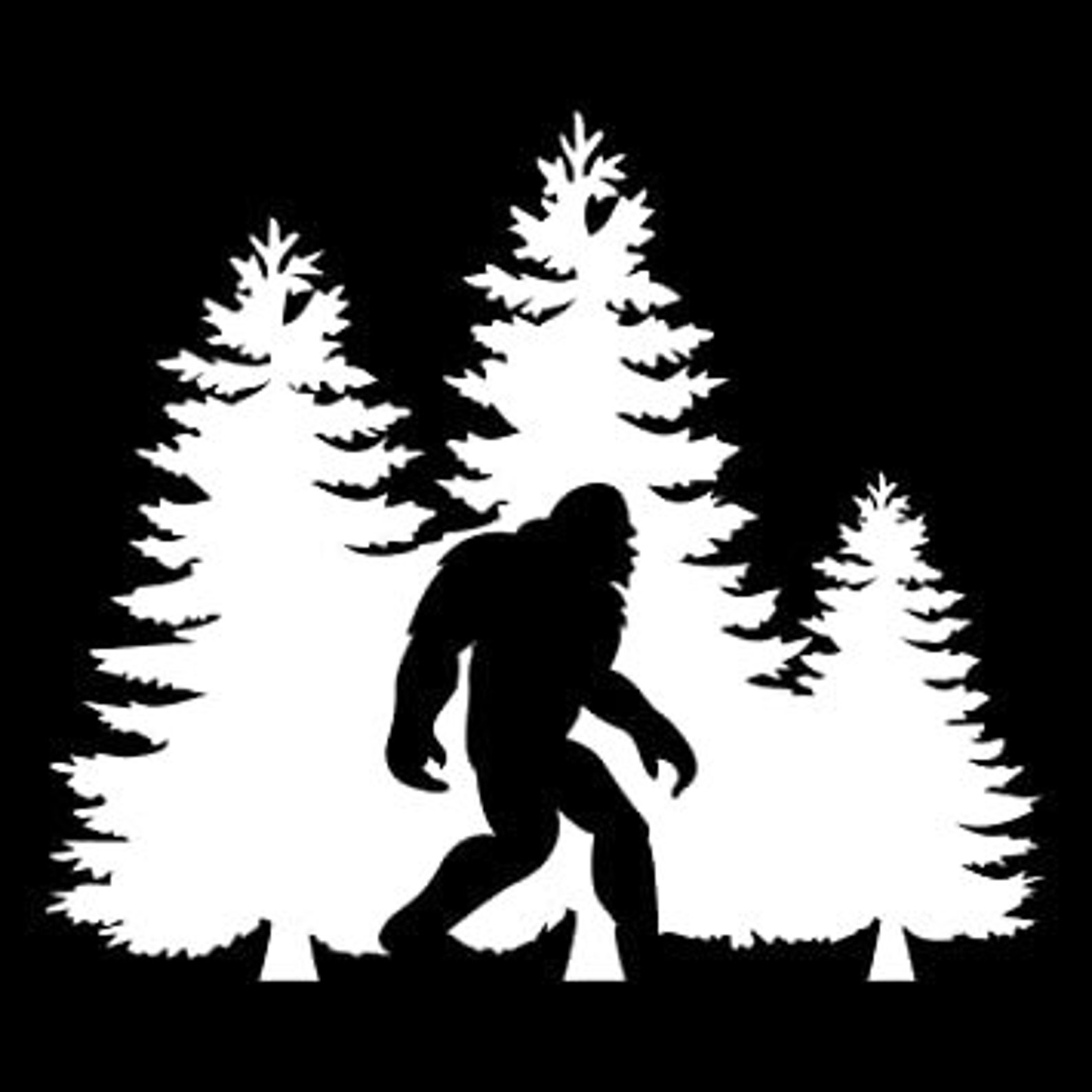 Bigfoot Walking in Woods Permanent Vinyl Decal for Automobile - Etsy